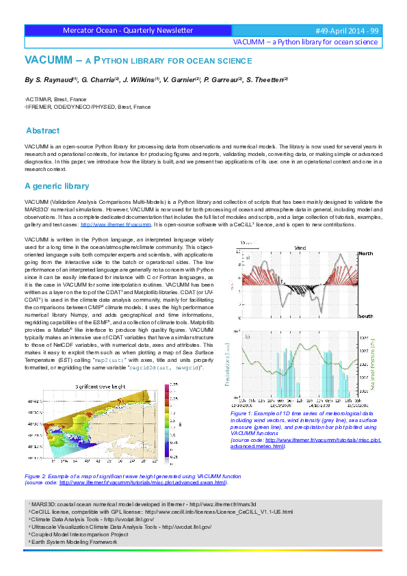 (PDF) VACUMM - A Python library for ocean science