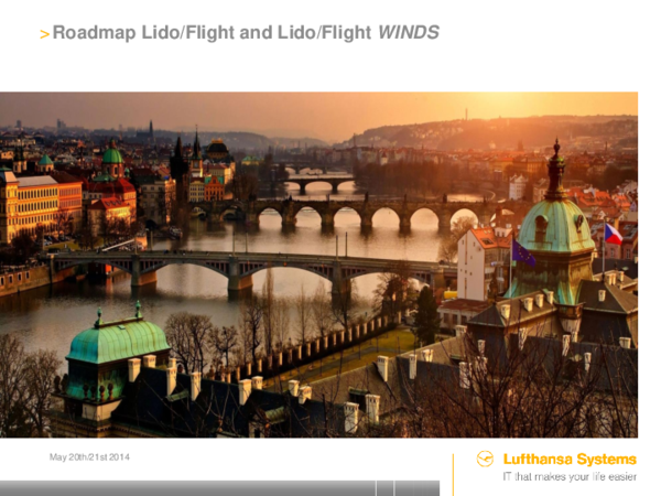 Roadmap Lido/Flight and Lido/Flight WINDS