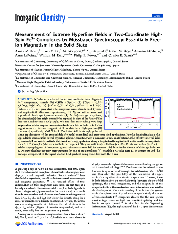 (PDF) Magnetic hyperfine splitting in superparamagnetic particles in ...