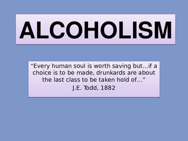(PPT) ALCOHOLISM PRESENTATION