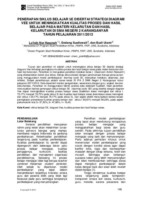 (PDF) Penerapan Siklus Belajar 5E Disertai Strategi Diagram Vee Untuk Meningkatkan Kualitas ...