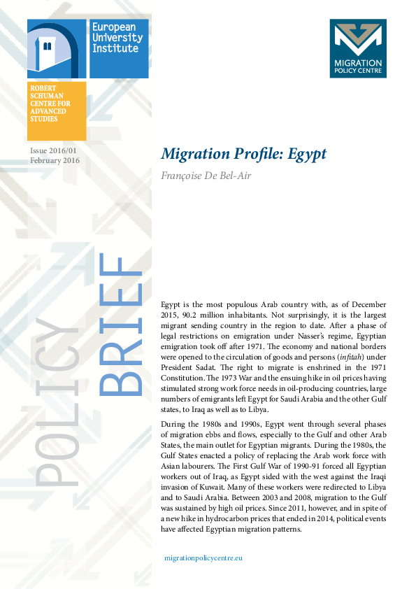 (PDF) Migration Profile: Egypt