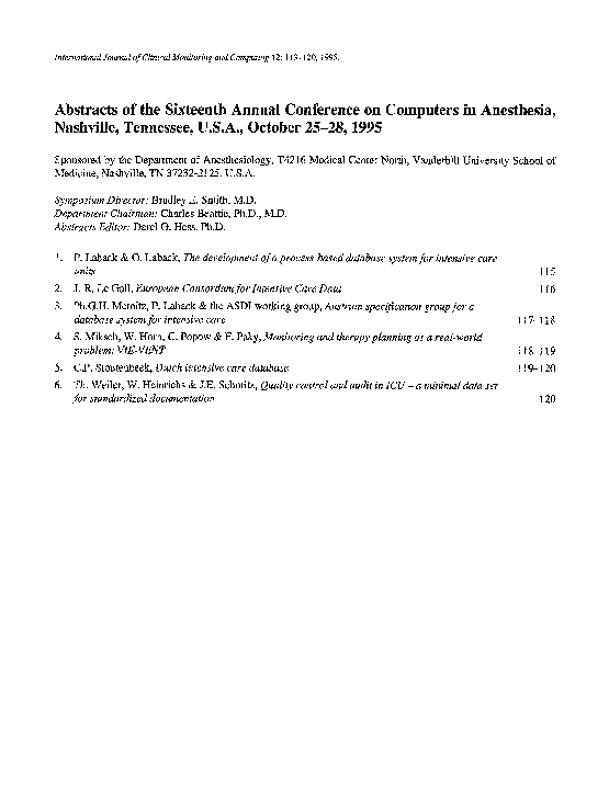 (PDF) Abstracts of the Sixteenth Annual Conference on Computers in ...