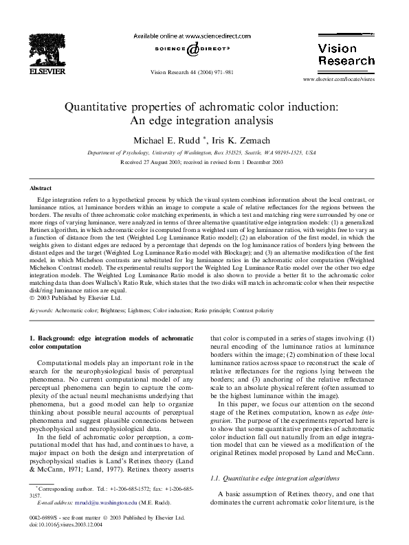 (PDF) Quantitative properties of achromatic color induction: An edge ...