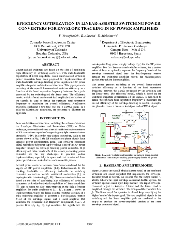 (PDF) Efficiency optimization in linear-assisted switching power ...