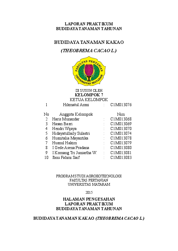 Contoh Cover Kertas Kerja Tanaman Lada - Niko-has-Mays