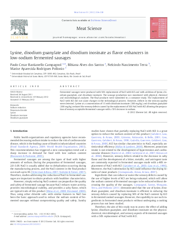 (PDF) Lysine, disodium guanylate and disodium inosinate as flavor ...