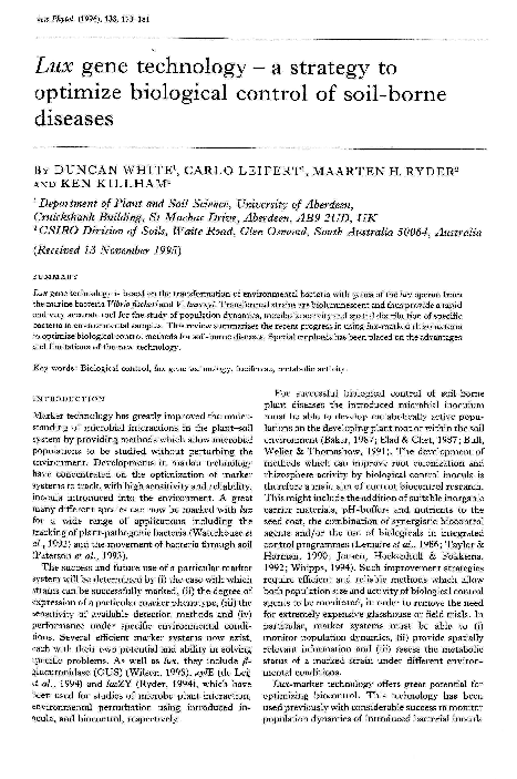 (PDF) Lux gene technology - a strategy to optimize biological control ...