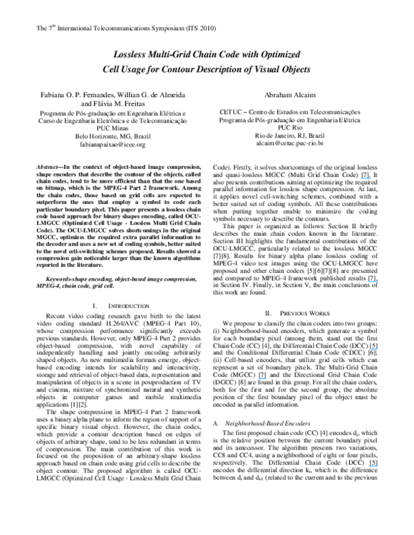 (PDF) Lossless Multi-Grid Chain Code with Optimized Cell Usage for Contour Description of Visual ...
