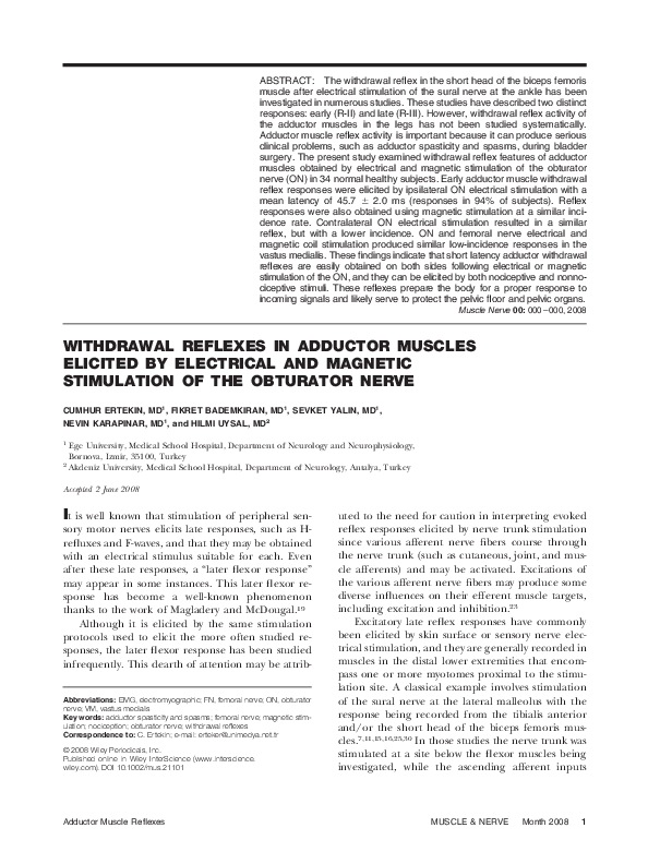 Flexor Withdrawal Reflex