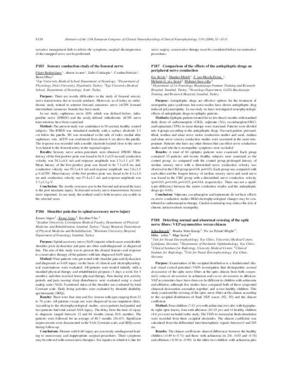 (PDF) P185 Sensory conduction study of the femoral nerve