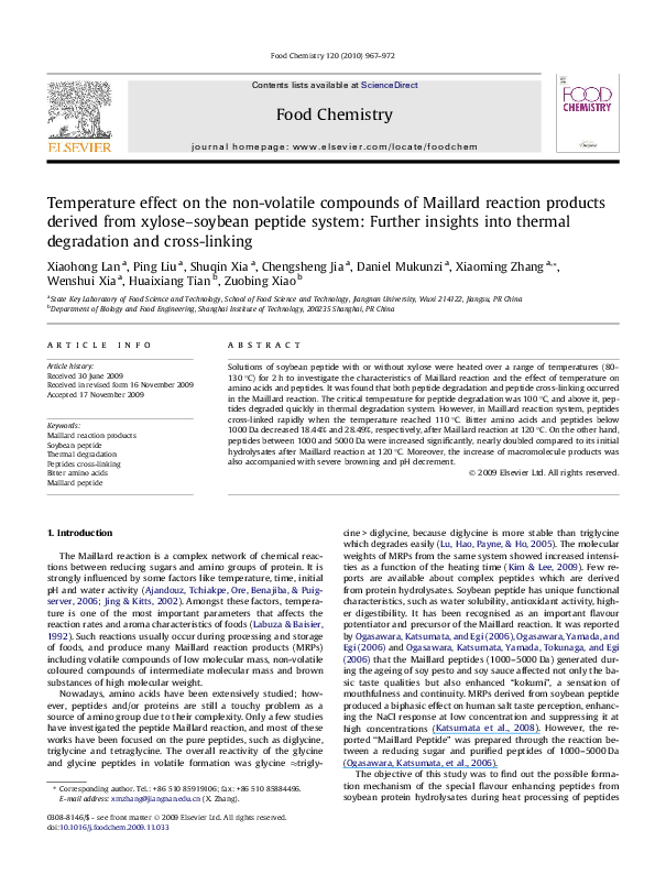 (PDF) Effect of Caramelization and Maillard Reaction Products on ...