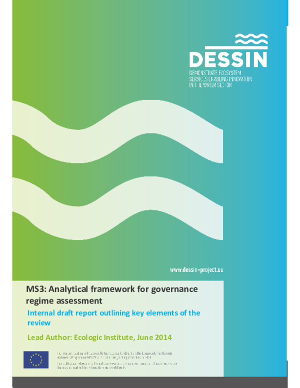 (PDF) Analytical framework for governance regime assessment. Internal ...