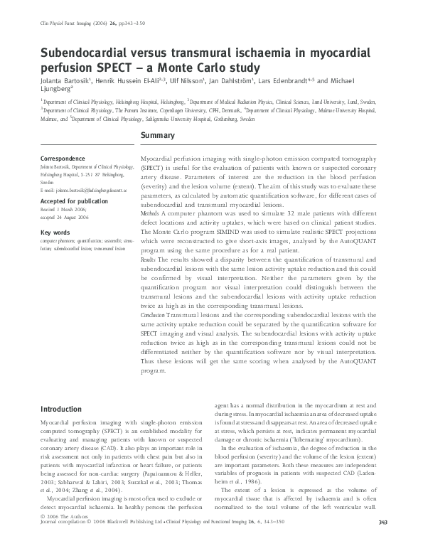 (PDF) Subendocardial versus transmural ischaemia in myocardial ...