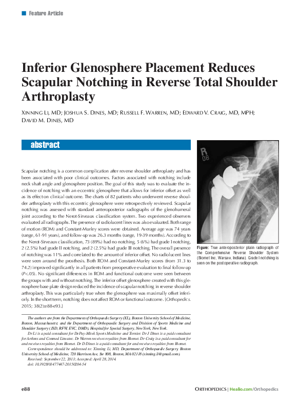 (PDF) Inferior glenosphere placement reduces scapular notching in ...