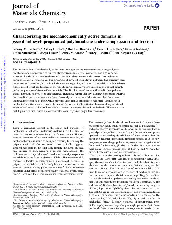 (PDF) Characterizing the mechanochemically active domains in gem ...