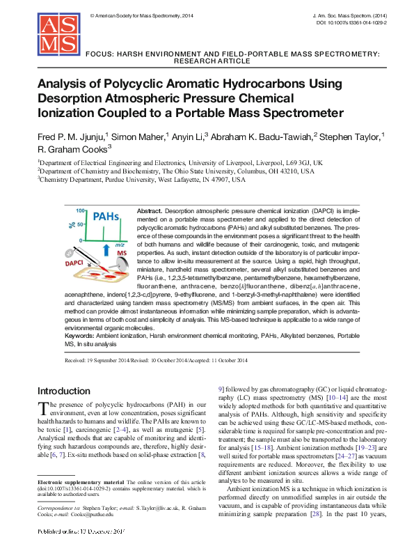 (PDF) Analysis of polycyclic aromatic hydrocarbons in wastewater treatment plant effluents using ...