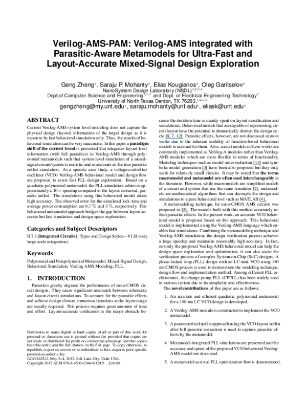 (PDF) Verilog-AMS-PAM