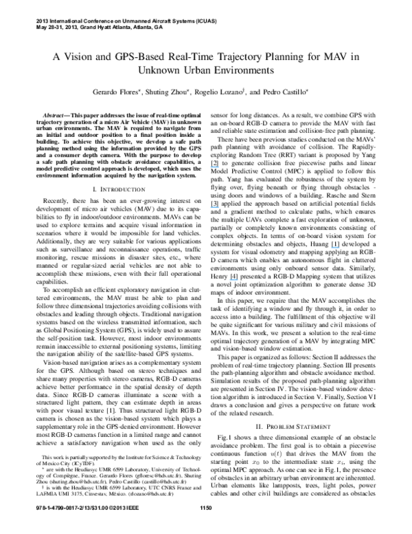 (PDF) A Vision and GPS-Based Real-Time Trajectory Planning for a MAV in Unknown and Low-Sunlight ...
