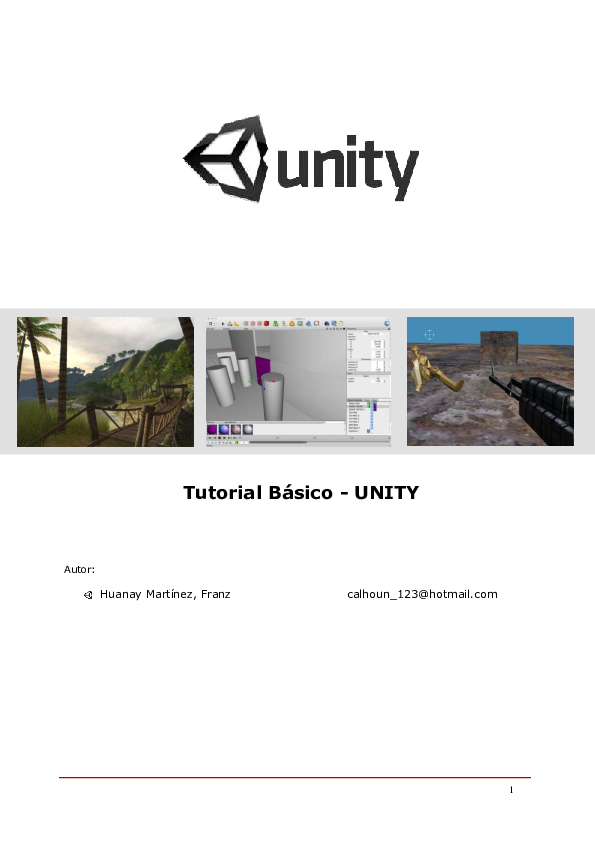 (PDF) Tutorial Básico -UNITY