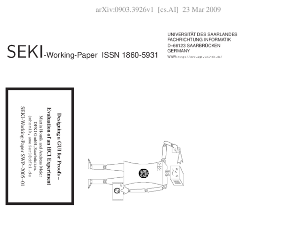 Pdf Designing A Gui For Proofs Evaluation Of An Hci Experiment