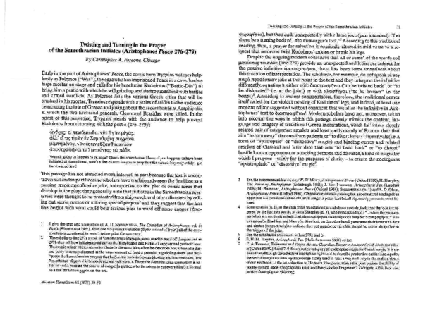 (PDF) “Twisting and Turning in the Prayer of the Samothracian Initiates ...