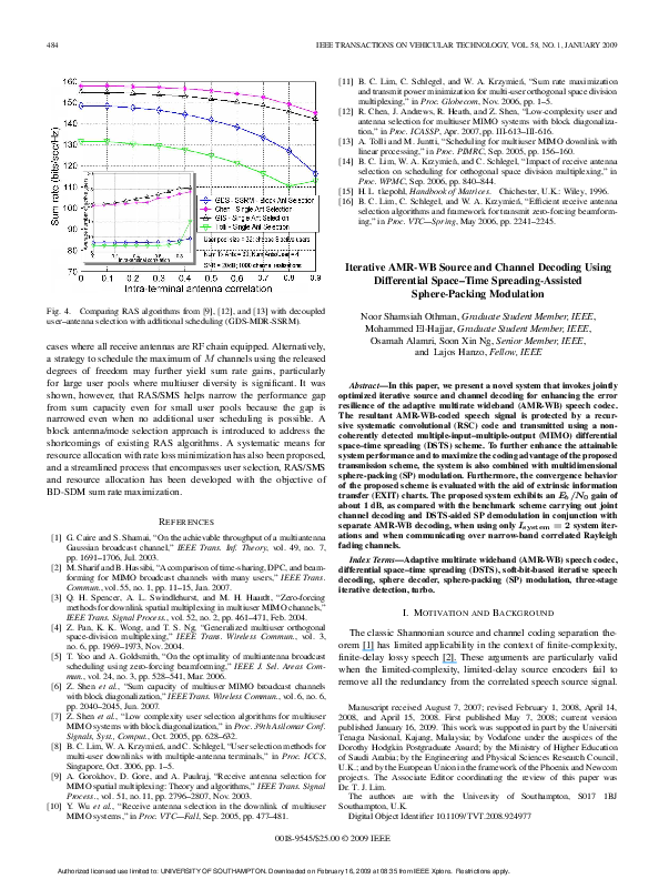 (PDF) Iterative AMR-WB Source and Channel Decoding Using Differential Space–Time Spreading ...