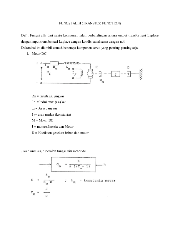 (PDF) FUNGSI ALIH (TRANSFER FUNCTION