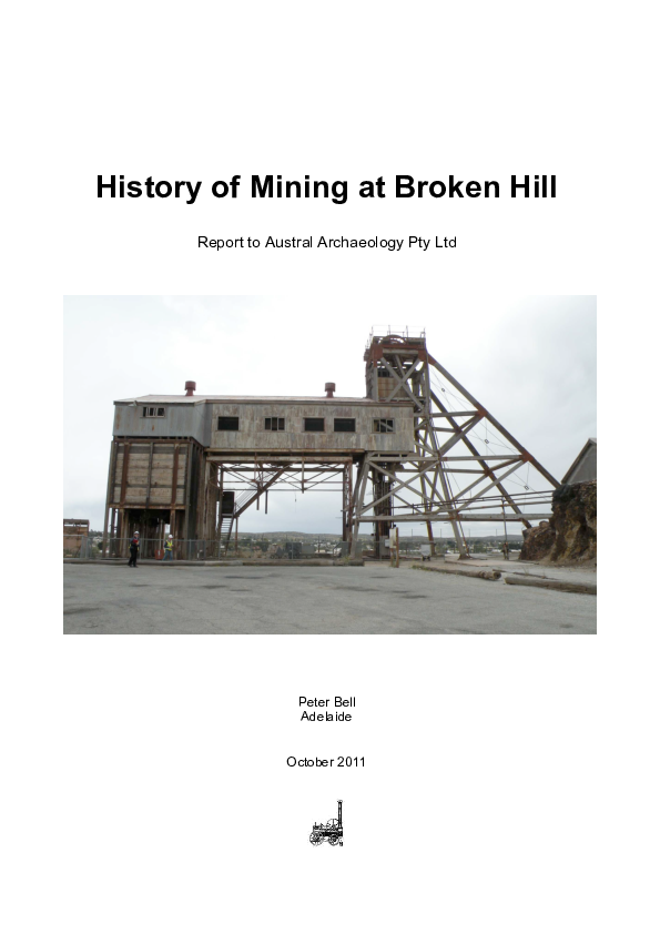 (PDF) History of Mining at Broken Hill