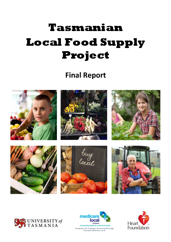 (PDF) Tasmanian Local Food Supply Project Final Report