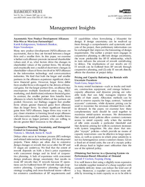 (PDF) Asymmetric new product development alliances: win-win or win-lose ...