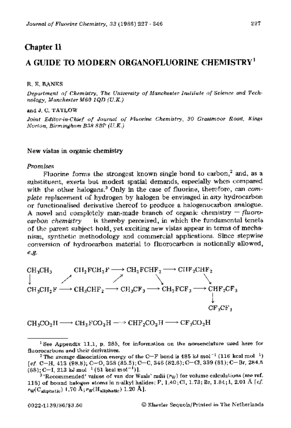 (PDF) A guide to modern organofluorine chemistry