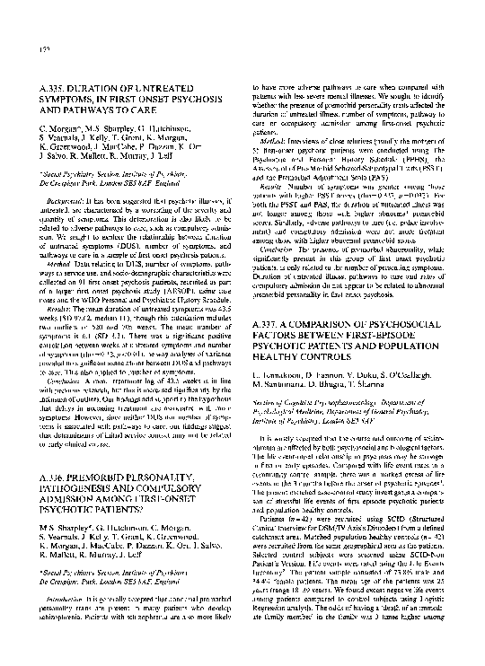 (PDF) Premorbid personality, pathogenesis and compulsory admission ...