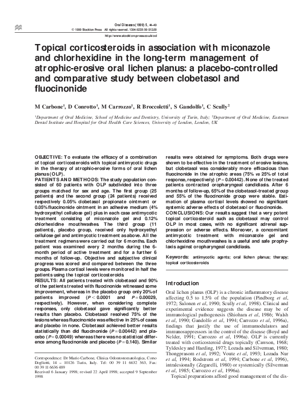 (PDF) Topical corticosteroids in association with miconazole and chlorhexidine in the long-term ...