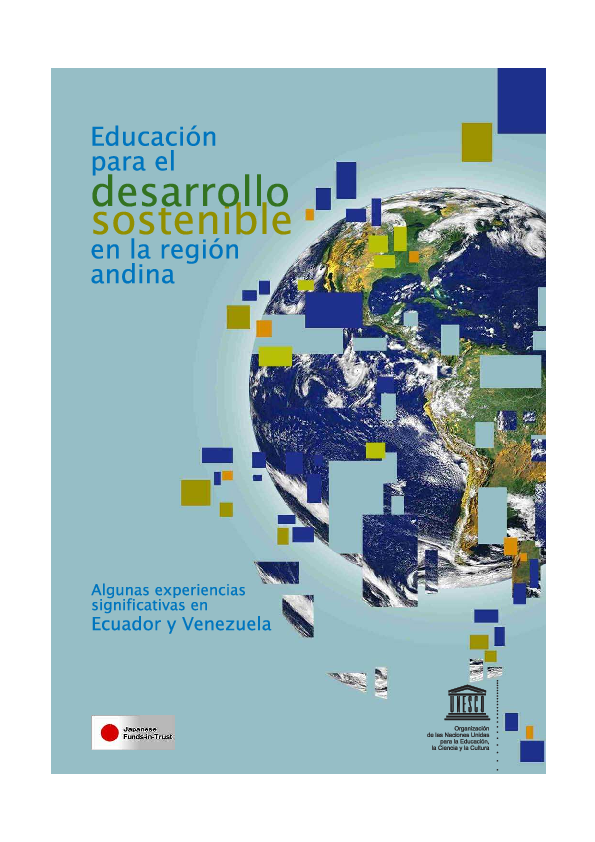 (PDF) Educación para el desarrollo sostenible