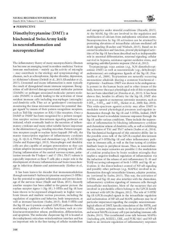 (PDF) Dimethyltryptamine (DMT): a biochemical Swiss Army knife in ...