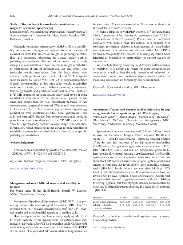 (PDF) Assessment of acute and chronic cardiac infarction in pigs using ...