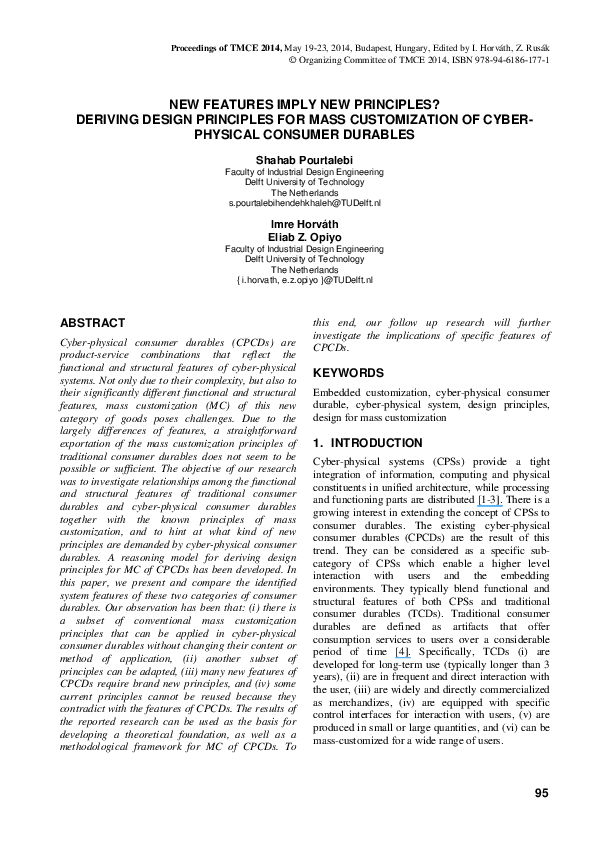 (PDF) New features imply new principles? Deriving design principles for mass customization of ...