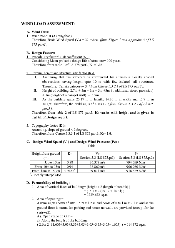 (DOC) WIND LOAD ASSESSMENT