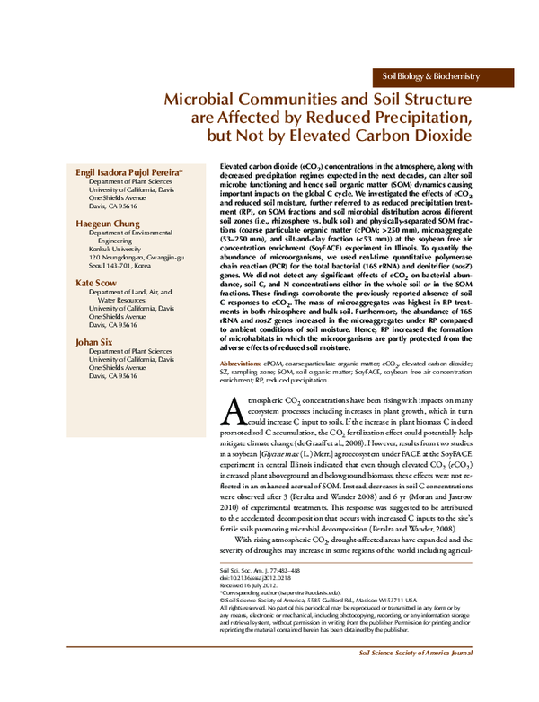 (PDF) Microbial Communities and Soil Structure are Affected by Reduced Precipitation, but Not by ...