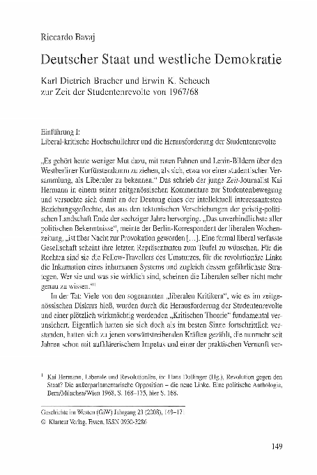 (PDF) [Karl Dietrich Bracher & Erwin K. Scheuch and their Reaction to ...