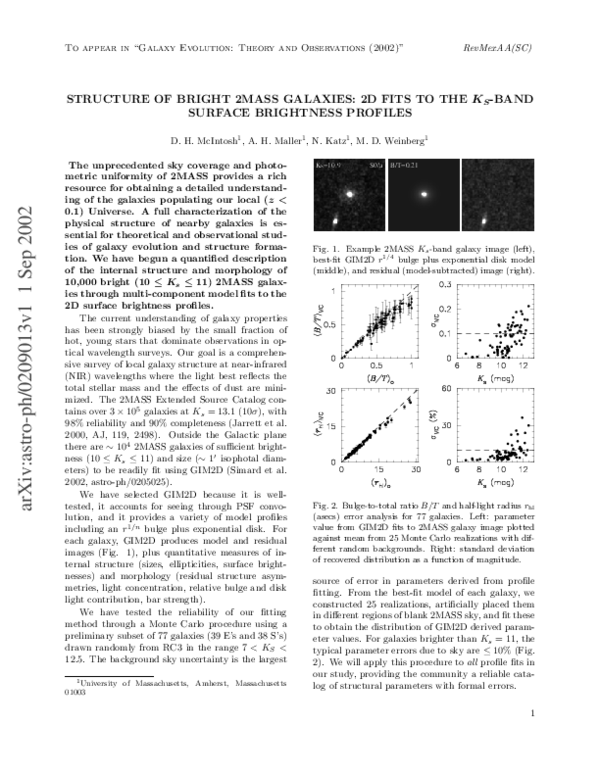 (PDF) Structure of Bright 2MASS Galaxies: 2D Fits to the K[s]-band ...