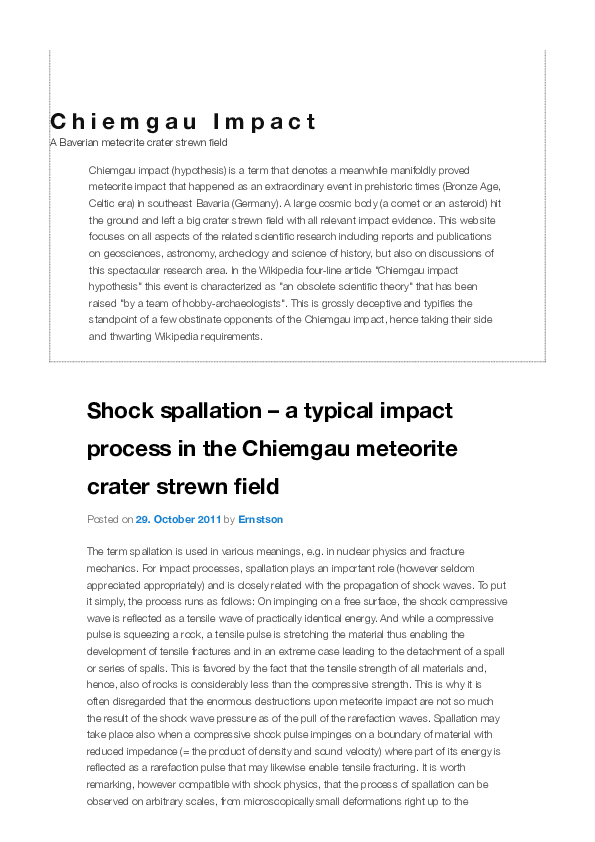 (PDF) Shock spallation - a typical impact process in the Chiemgau ...