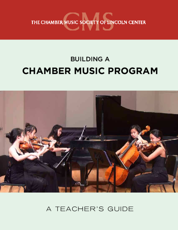 (PDF) Chamber musiC Program A TeAcher's Guide