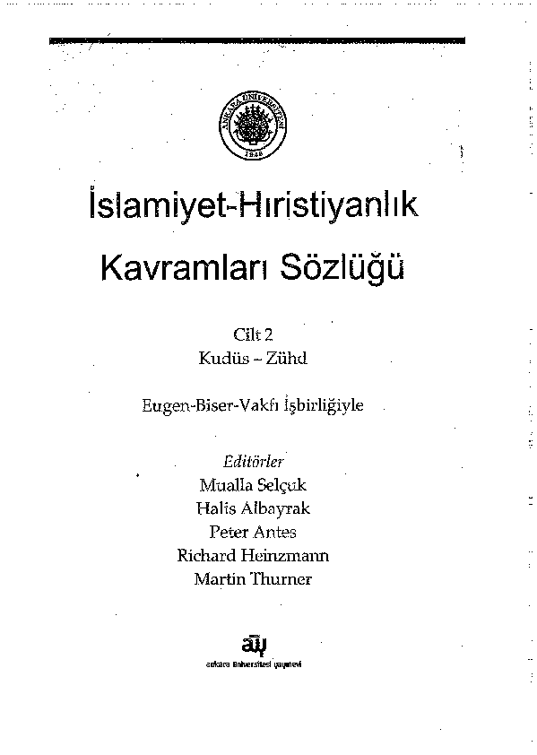 (PDF) "RİVAYET" İslamiyet ve Hıristiyanlık Sözlüğü, cilt 2