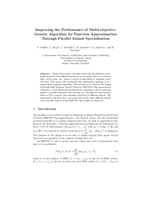 (PDF) Improving the Performance of Multi-objective Genetic Algorithm for Function Approximation ...