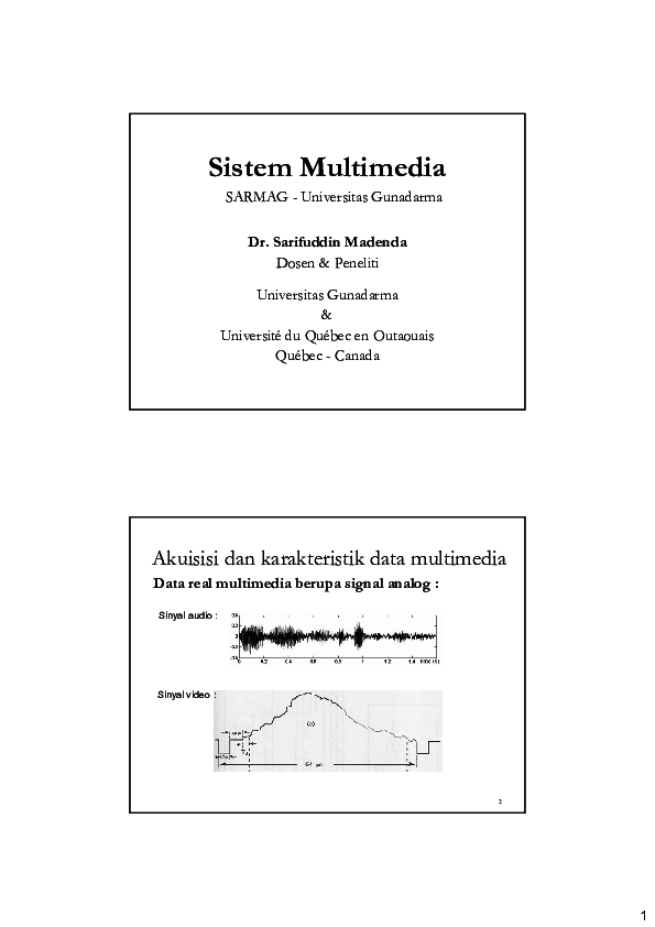 (PDF) Sistem Multimedia