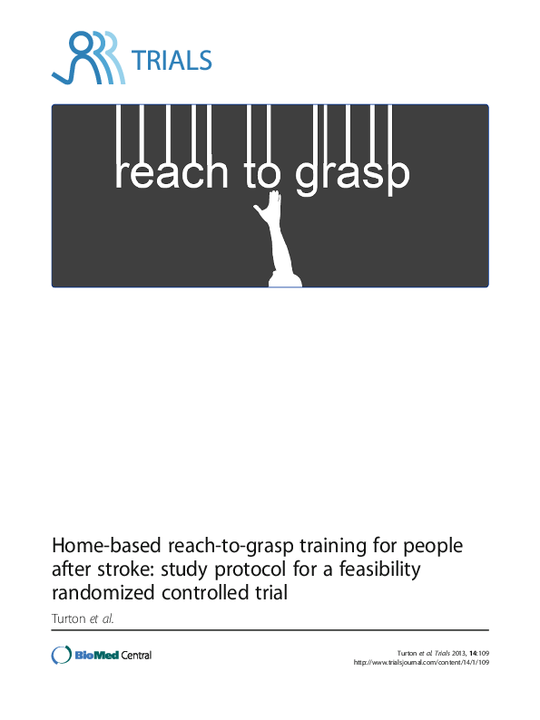 (PDF) Home-based reach-to-grasp training for people after stroke: study ...