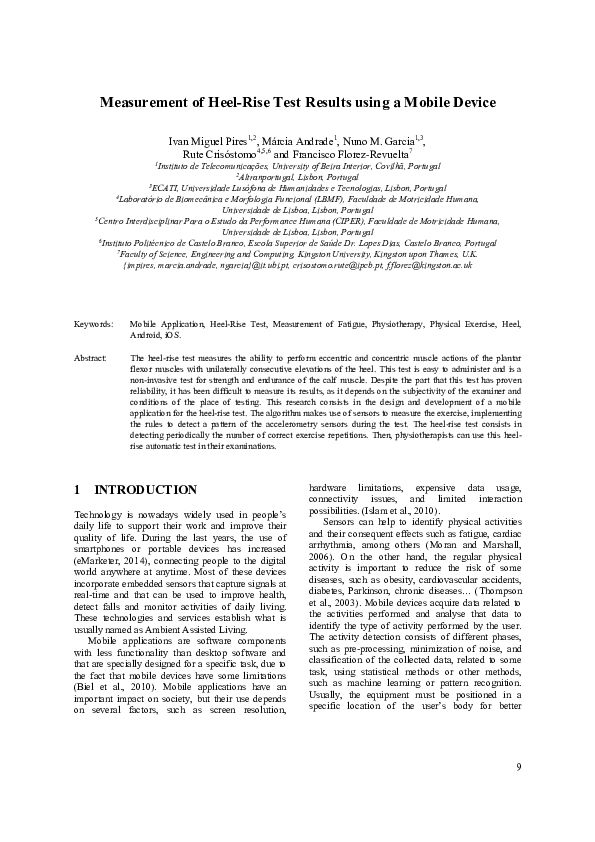 (PDF) Measurement of Heel-Rise Test Results using a Mobile Device