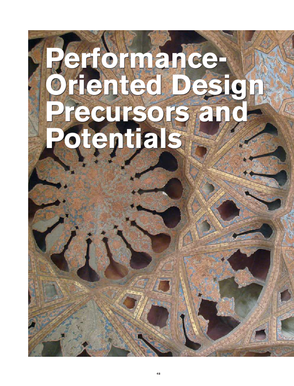 (PDF) Performance-Orientated Design Precursors and Potentials